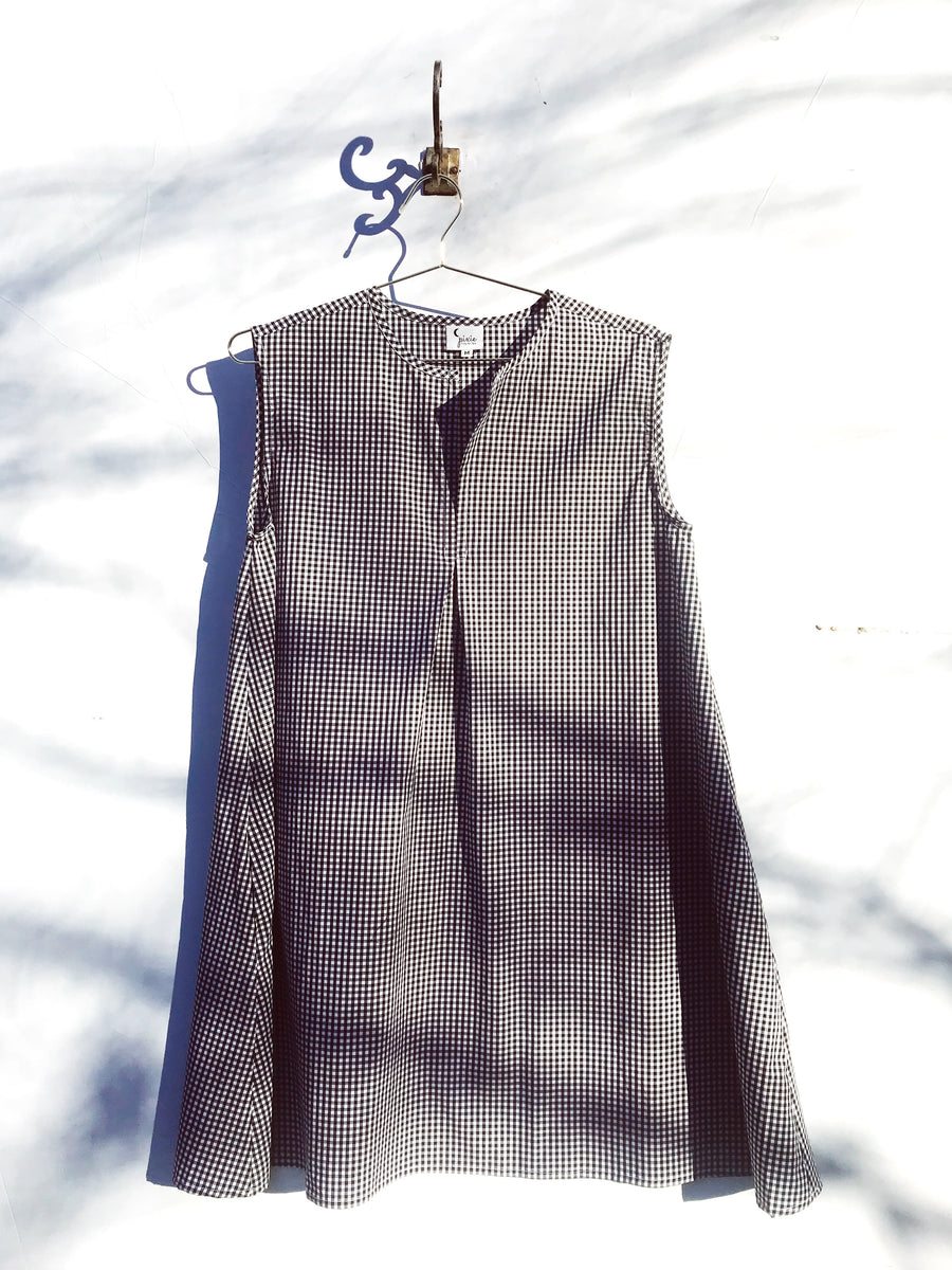 The Milton Dress in Black and White Gingham – Pixie Co